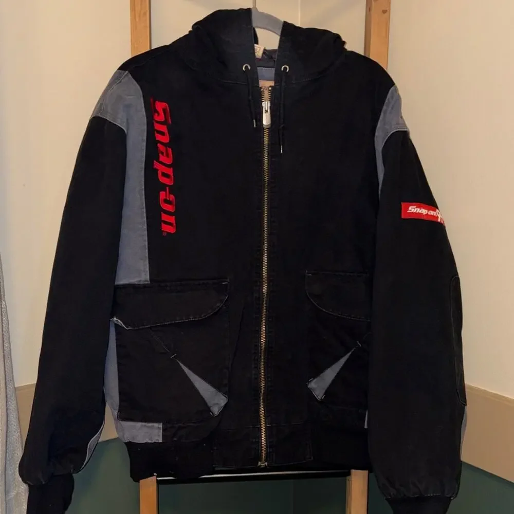 Snap On | Jackets & Coats | Snapon Black Jacket With Gray Panels And ...
